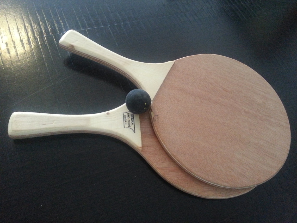 Beach Game Matkot Original TING-DONG 2 Racquet Matkot Paddles + Ball - Etsy