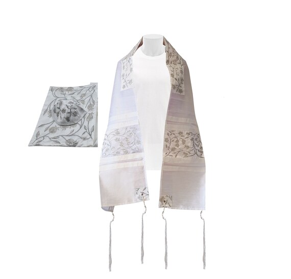 Prayer Shawl Tallit for Women 100% Kosher Embroidered With - Etsy