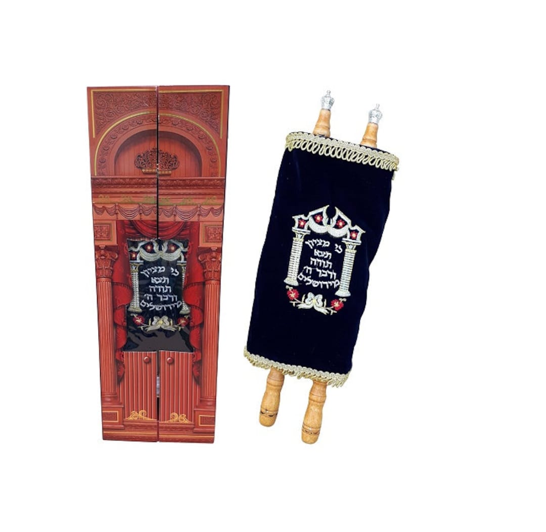 Big Judaica Beautiful Sefer Torah Scroll Hebrew Jewish Bible Big Size ...