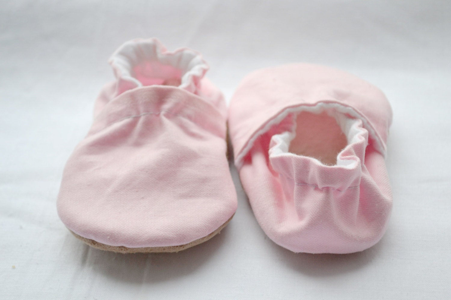 Light Pink Soft Sole Shoes Pink Baby Slippers Light Pink Shoes - Etsy