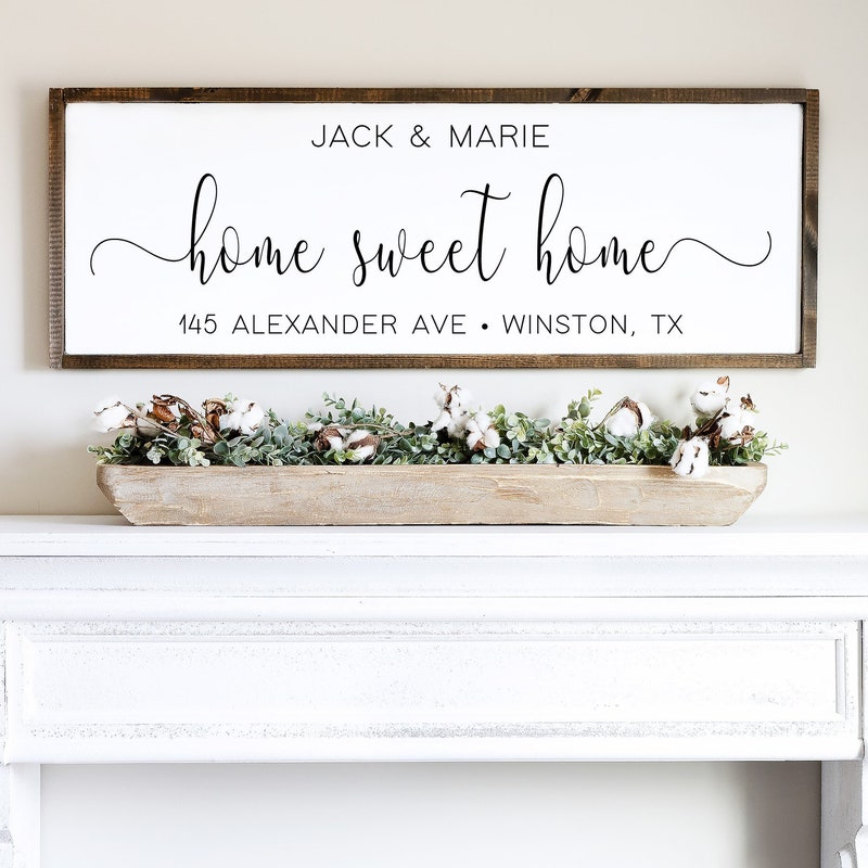 Home Sweet Home Sign - Etsy