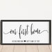 New Home New Beginning New Memories Sign, Personalized New Home Sign ...