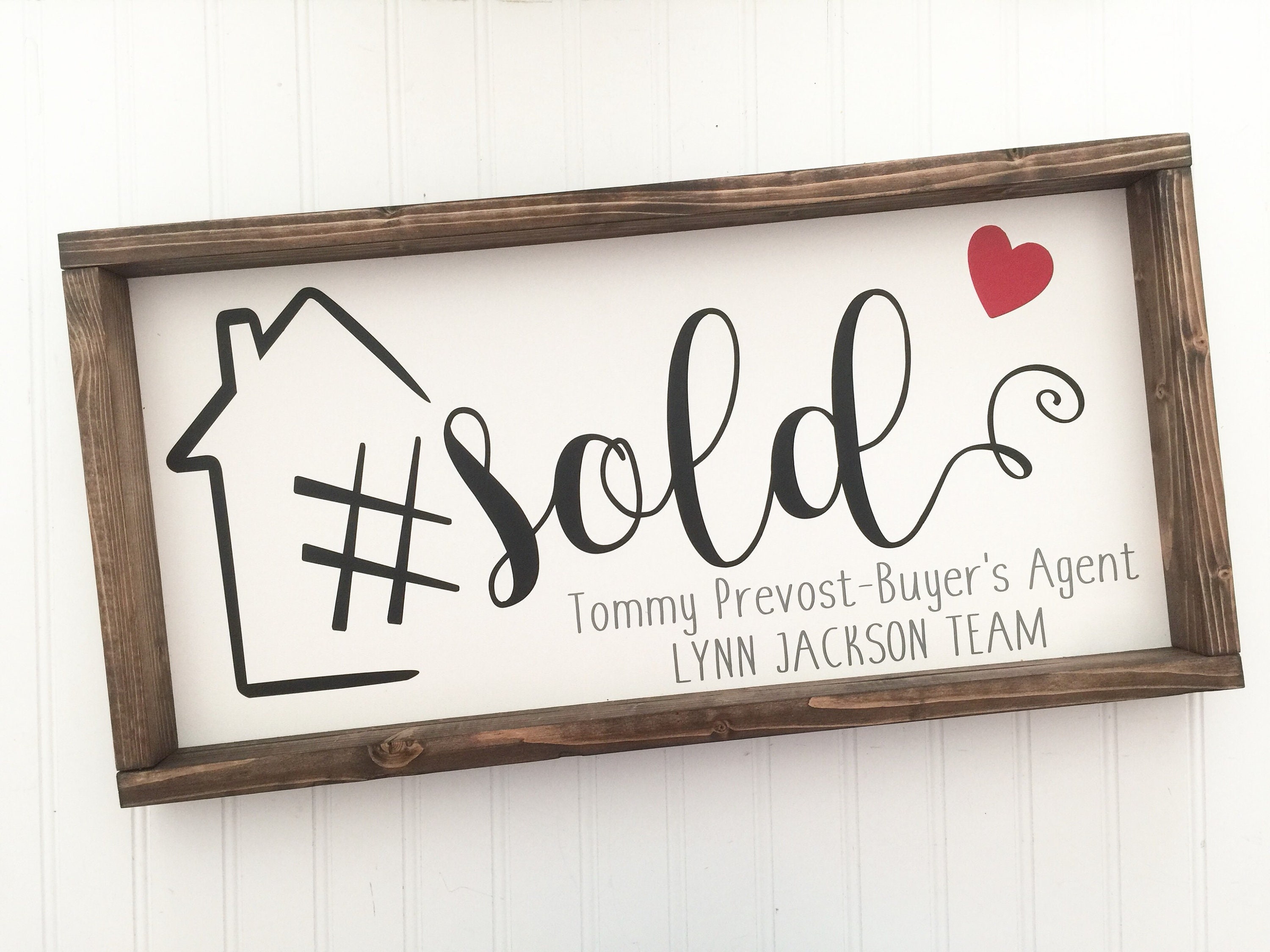 Sold Real Estate Agent Sign Real Estate Photo Prop Home | Etsy