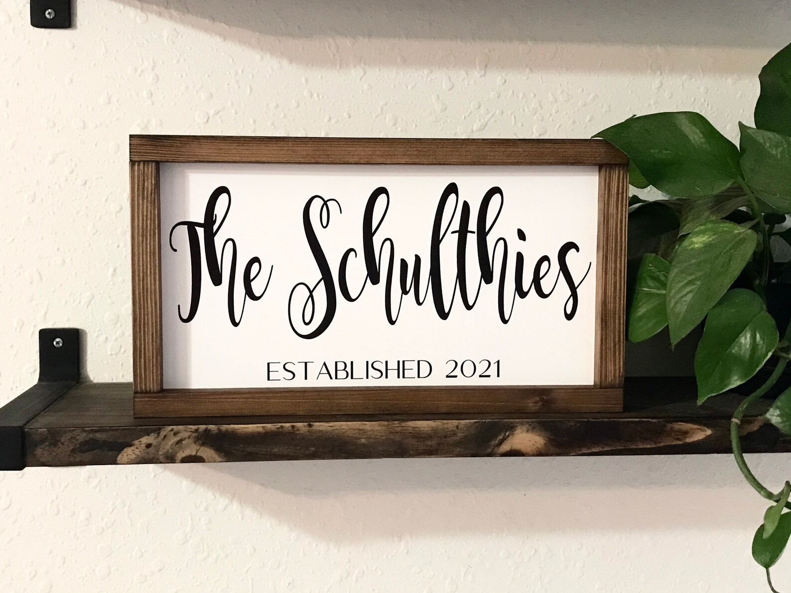 Family Last Name Established Date Sign Personalized Small | Etsy