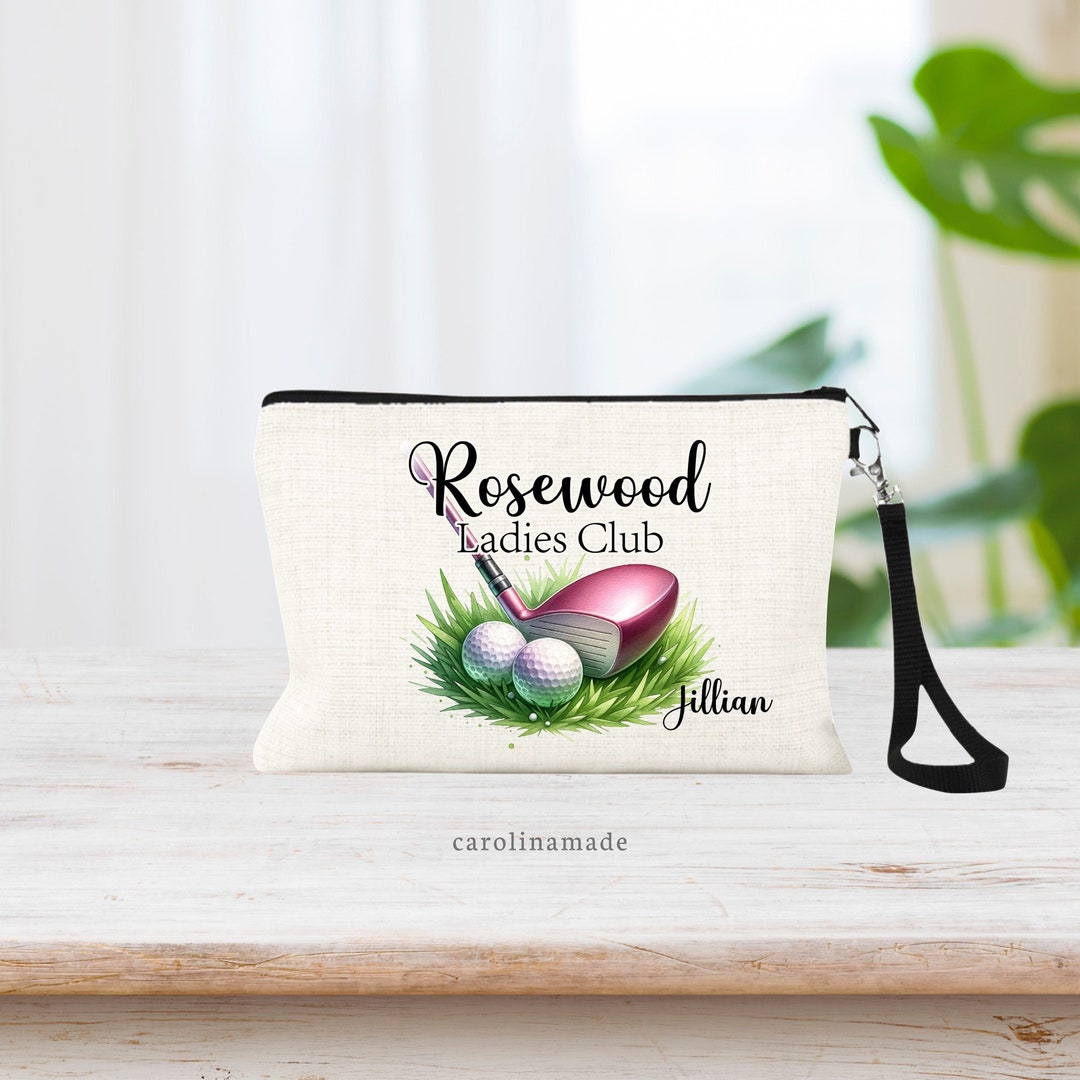 Golf Country Club Accessory Bag, Personalized Golf Makeup Bag, Custom ...