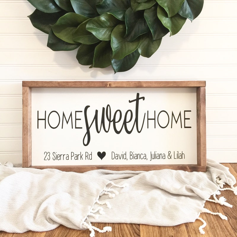 Home Sweet Home Sign - Etsy