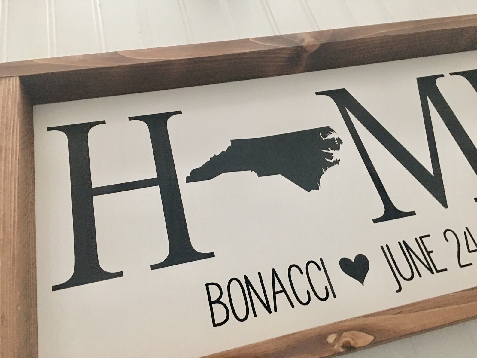 Home State Sign Name Est Date Wood Sign New Home Homebuyer | Etsy