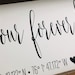 Our Forever Home Sign Coordinates Names & Est Date New Home - Etsy