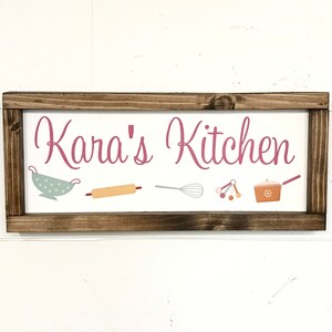 Girls Name Sign for Play Kitchen, Toddler Girls Playroom Decor, Toddler ...