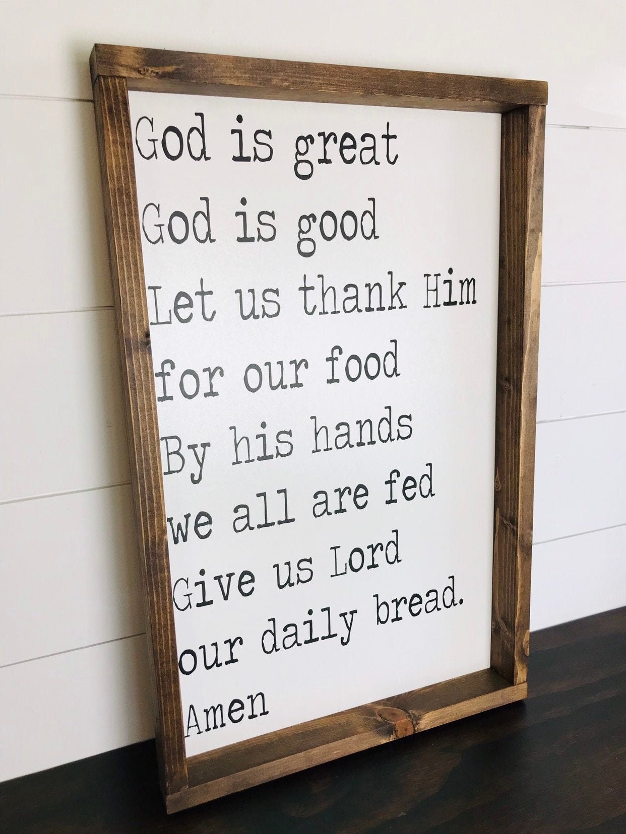 God is Great God is Good Sign Kitchen Meal Prayer Christian | Etsy