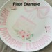 Pink Watercolor Cake Plate, Personalized Name Plate for Girls, Custom ...