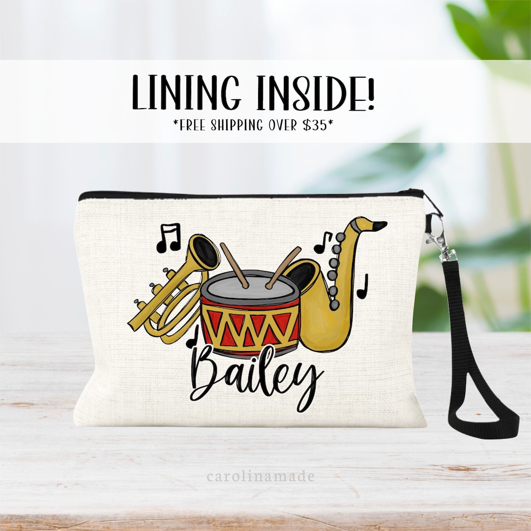 Band Gift, Band Makeup Bag, Personalized Band Member Gift, Band Zipper ...