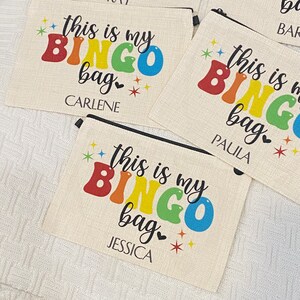 Personalized Bingo Bag, This is My Bingo Bag, Personalized Gift for ...