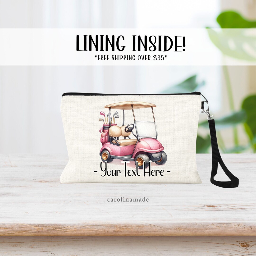 Pink Ladies Golf Cart Bag, Personalized Golf Bag, Womens Golf Makeup ...