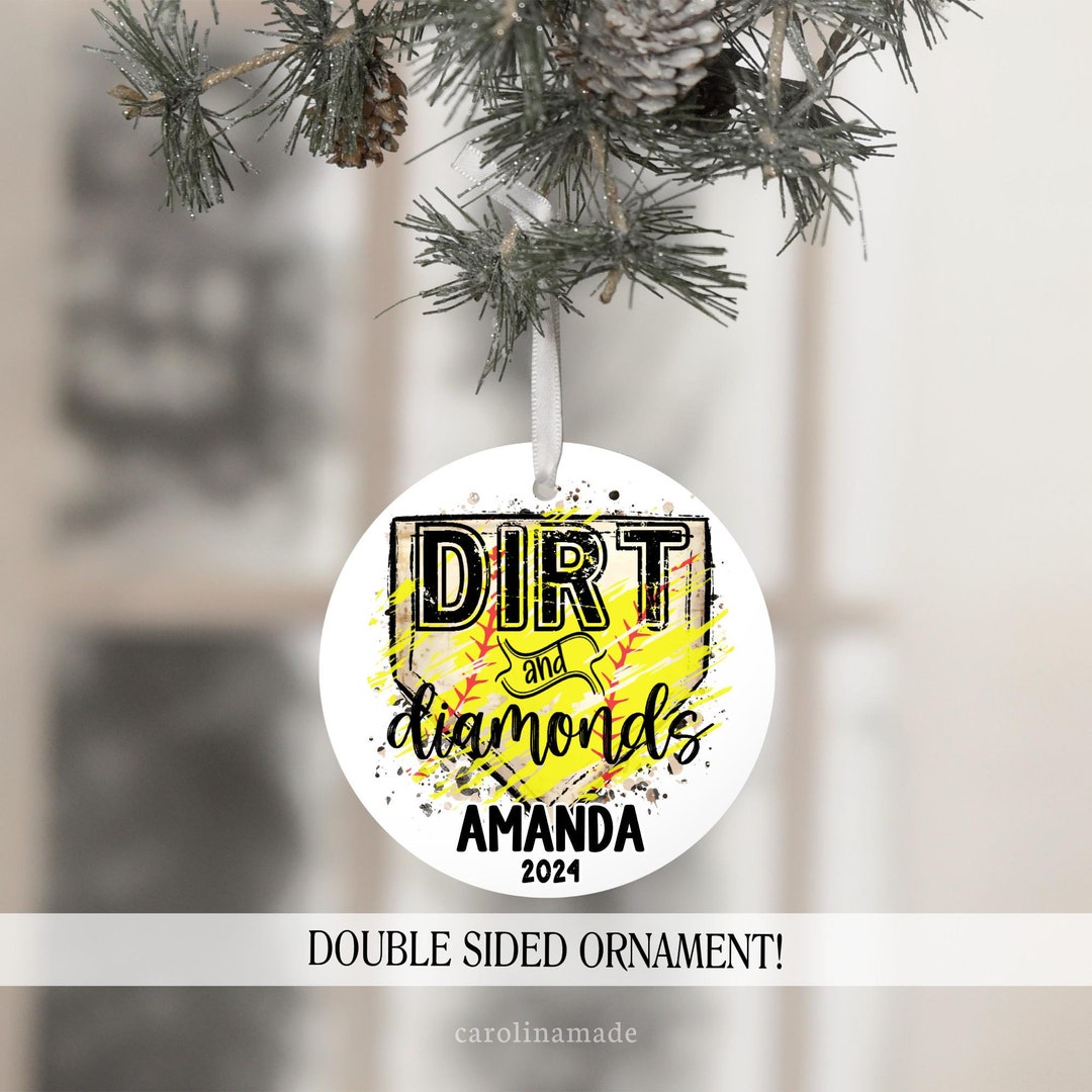 Christmas Softball Ornament, Personalized Softball Gift, Softball Team ...