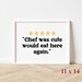 Kitchen Rating Sign 5 Star Chef Was Cute Would Eat Here - Etsy