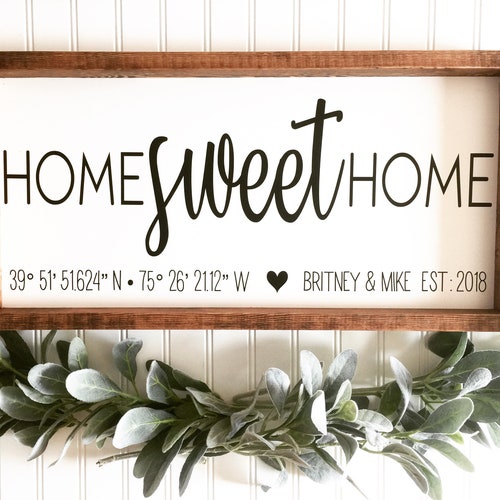 Our First Home Sign - Etsy