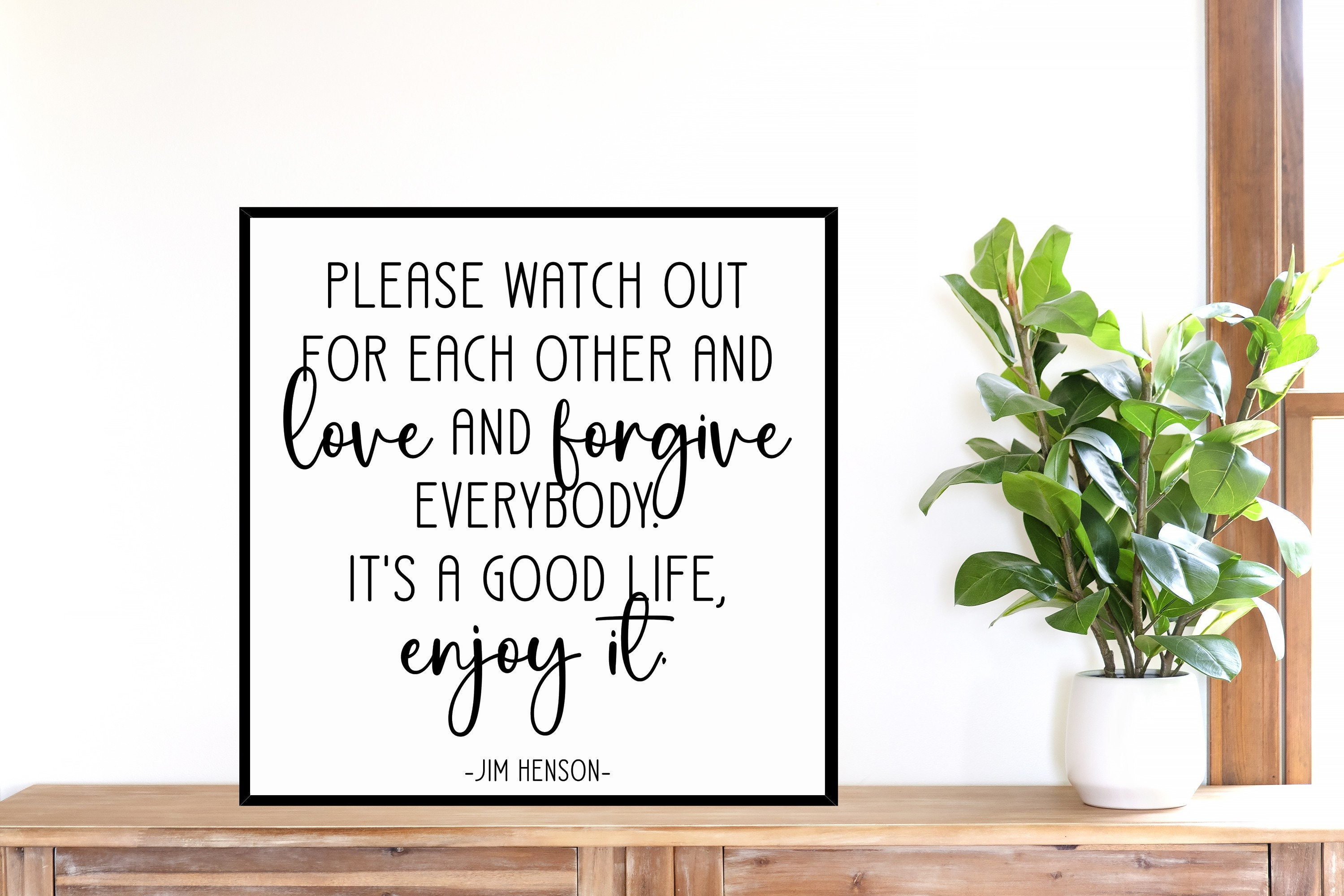 Please Watch Out for Each Other and Love and - Etsy