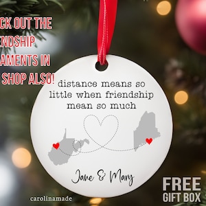 Best Friend Long Distance Gift, Distance Means so Little When ...