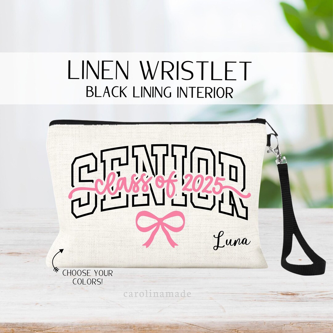 Senior 2025, Class of 2025, Personalized Senior Zippered Pouch, High ...