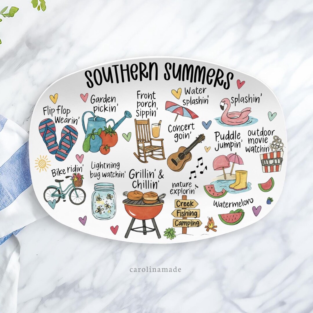 Southern Summers Platter, Summer Grilling Food Platter, Hostess Gift ...