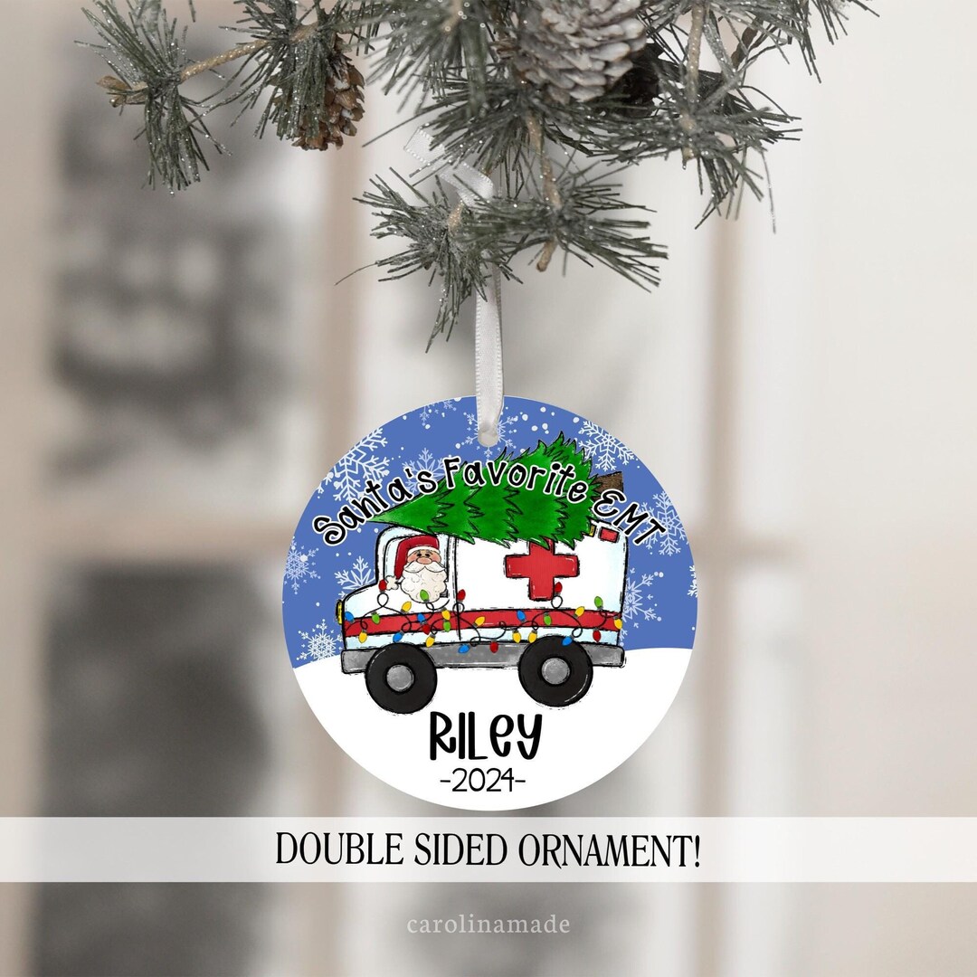 Paramedic Ornament, EMT Christmas Ornament, EMT Gift, Oh What Fun It is ...