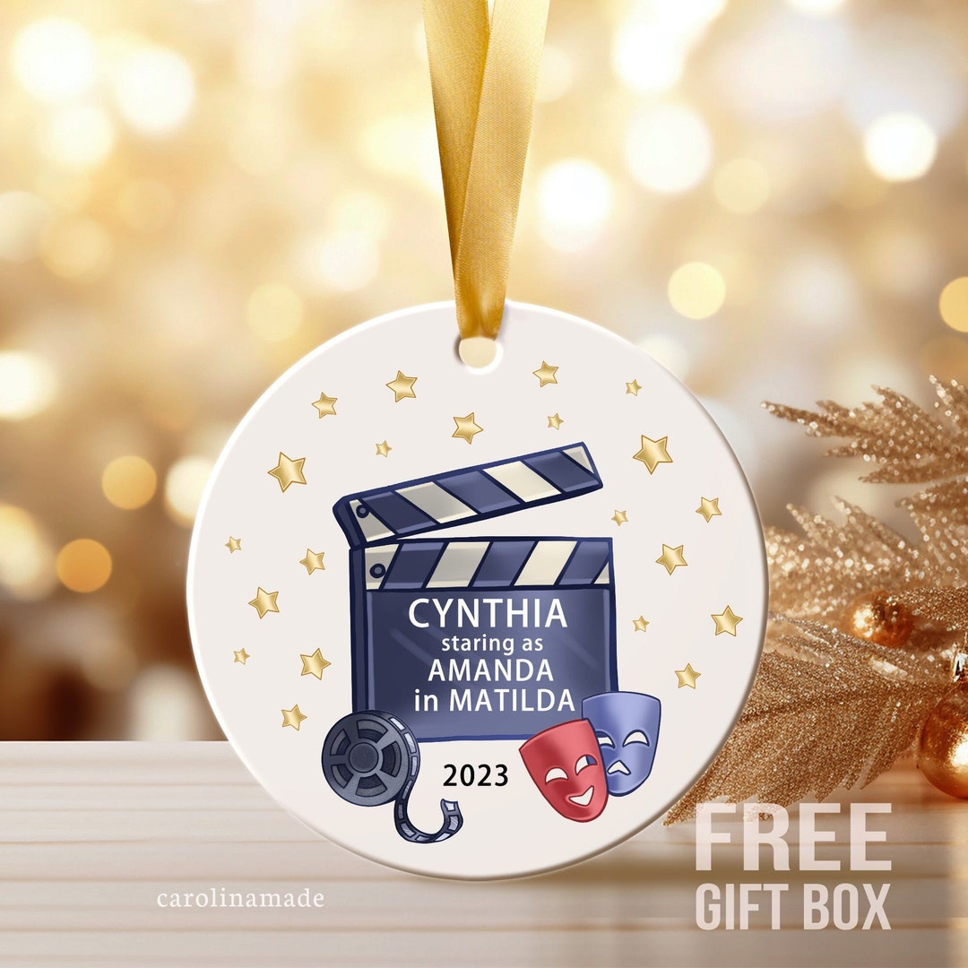 Theater Performance Christmas Ornament, Personalized Actor Actress ...