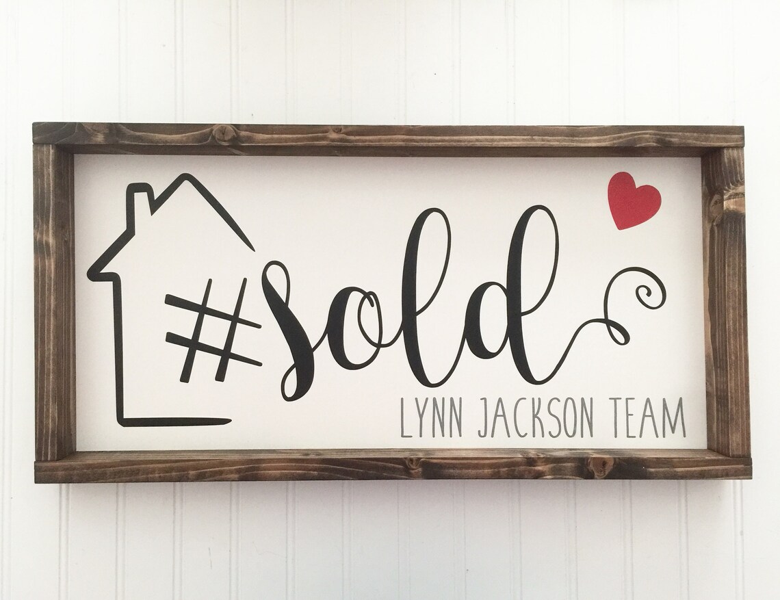 Sold # Real Estate Agent Sign, Real Estate Photo Prop Home Buyer First ...