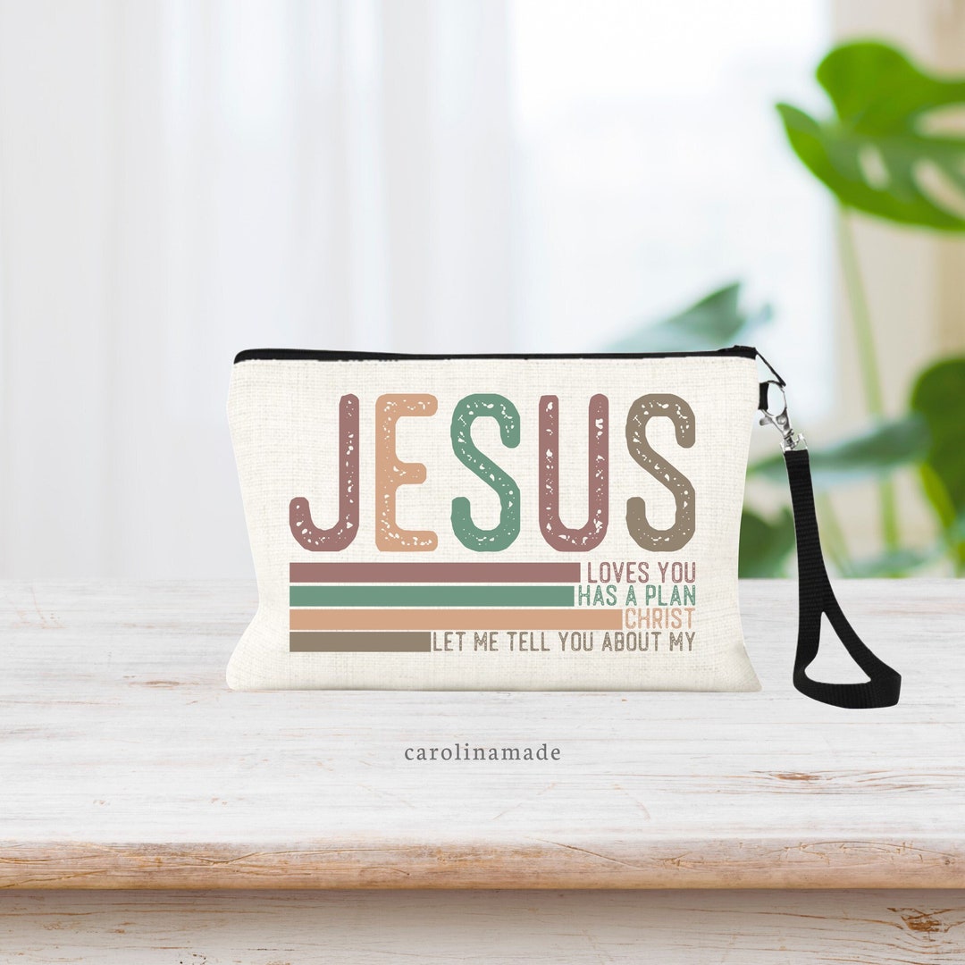 Jesus Loves You, Scripture Gifts, Bible Verse Accessory Pouch ...