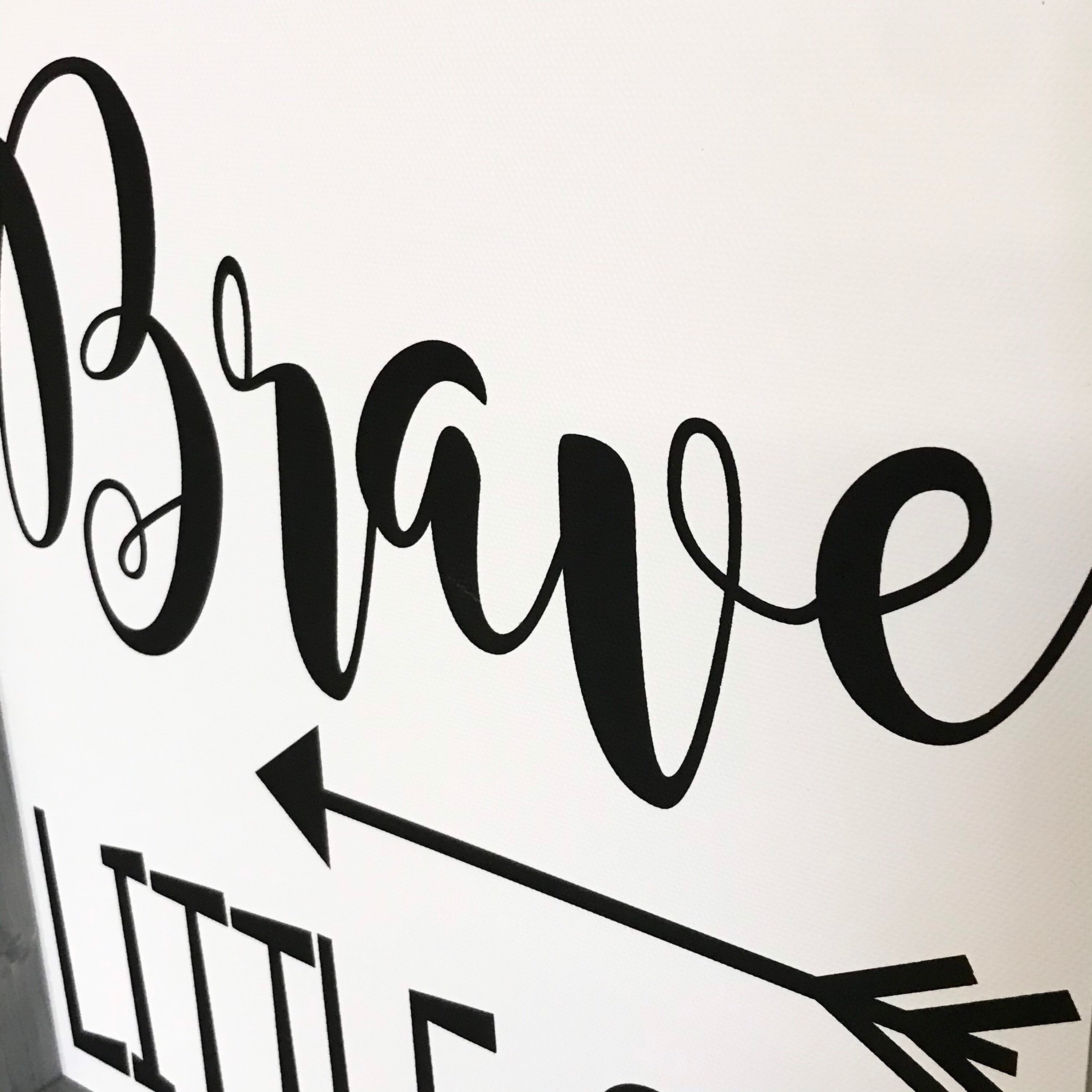 Be Brave Little One Nursery Wall Art Decor Sign Farmhouse | Etsy