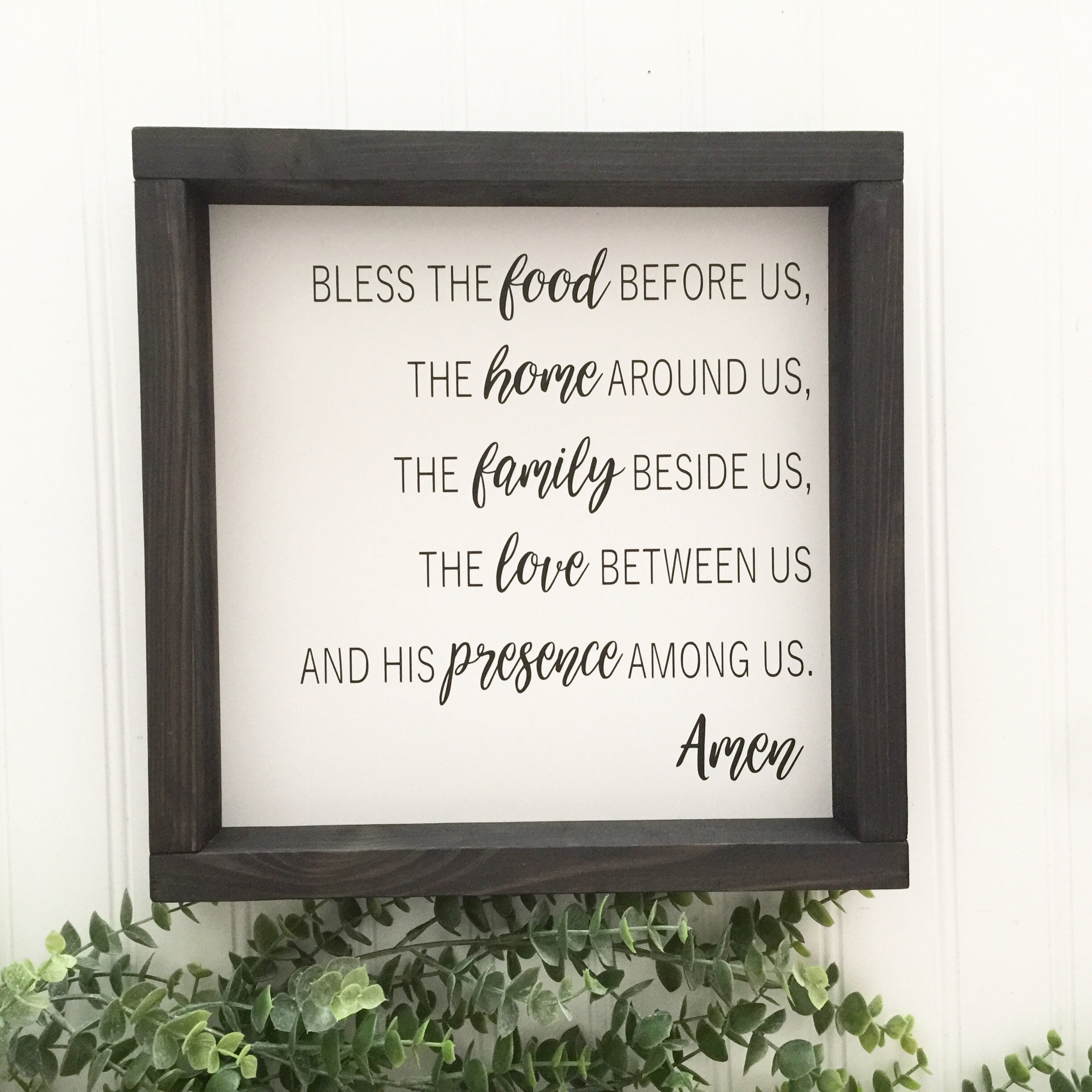 Bless the Food Before Us Sign Kitchen Sign Christian Kitchen - Etsy