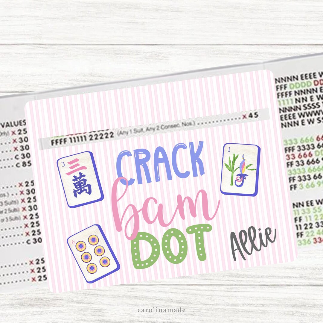 Crack Bam Dot Mahjong Line Reader, Personalized Mahjong Line Finder Accessory, Custom Gift for ...