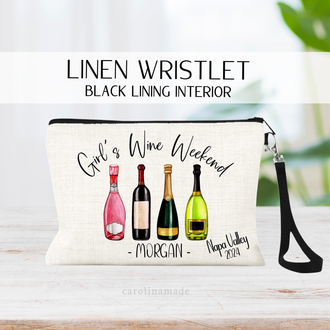 Personalized Wine Weekend Bag, Girls Winery Trip, Girls Weekend Bag ...