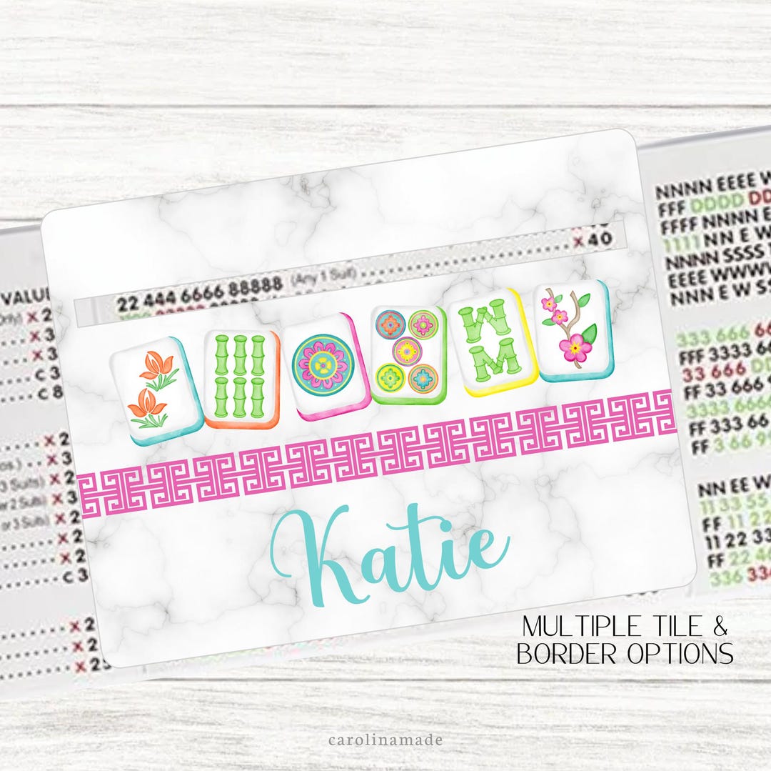 Mahjong Line Reader, Personalized Mahjong Line Finder Accessory, Custom ...