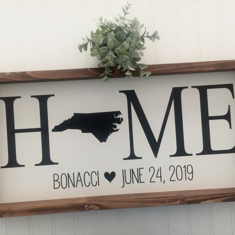 Home State Sign - Etsy