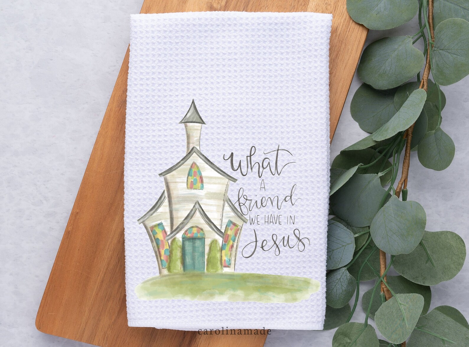 Christian Hand Towel, What a Friend We Have in Jesus, Kitchen Dish ...