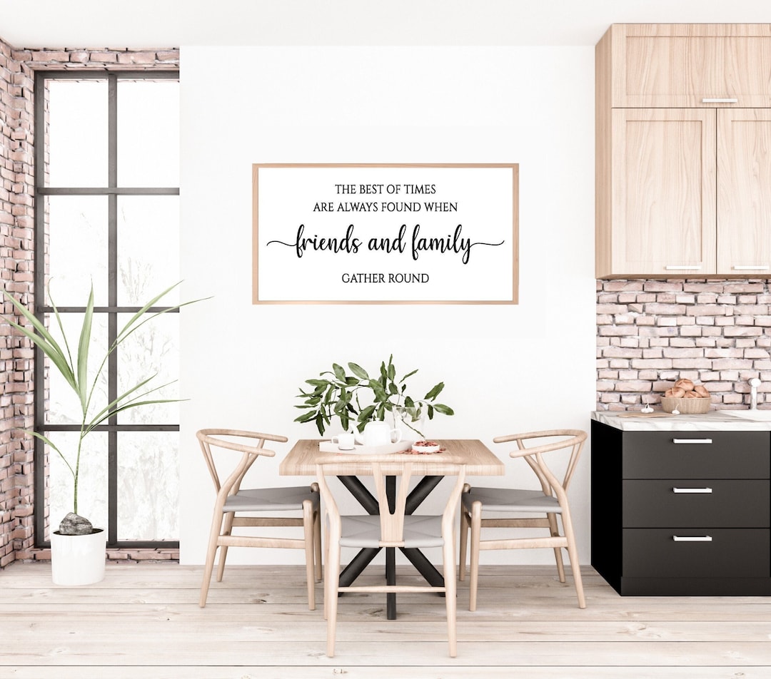 Dining Room Sign, the Best of Times, Gather Sign, Family and Friends ...
