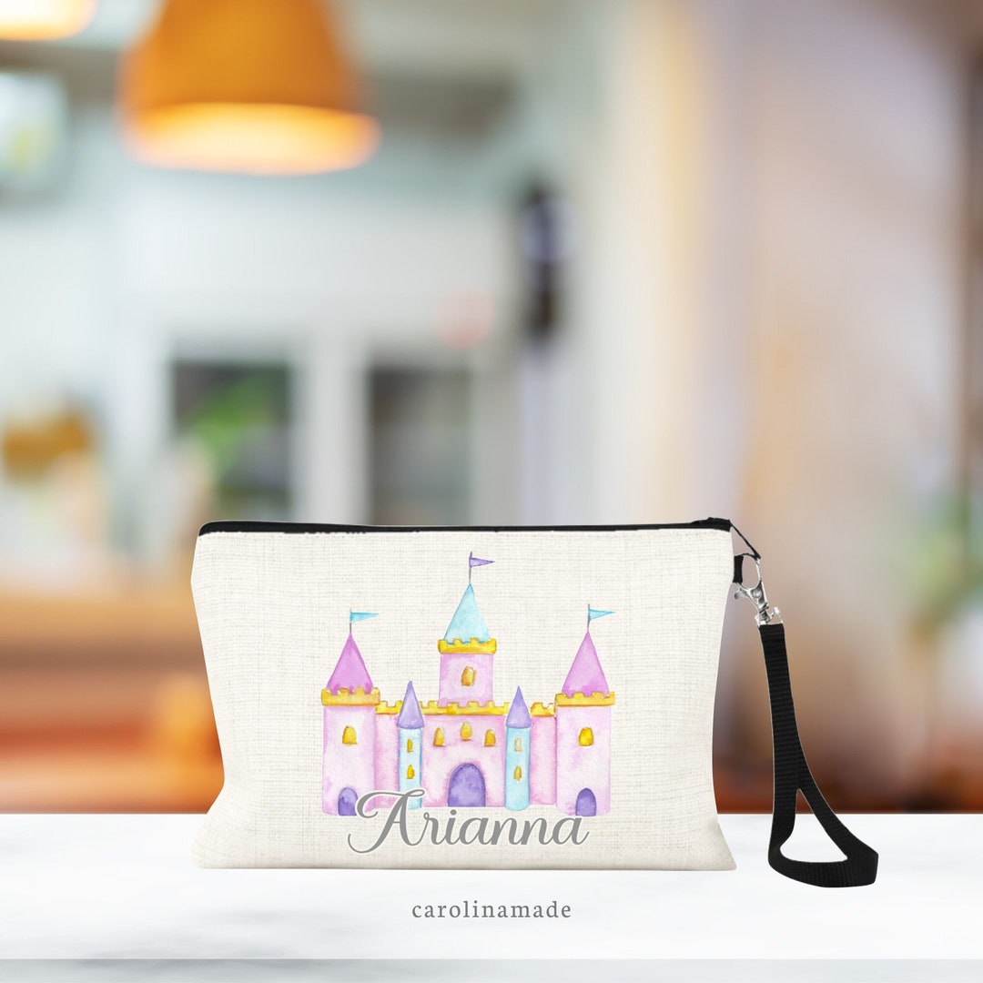 Princess Castle Personalized Bag, Princess Cosmetic Bag, Personalized ...
