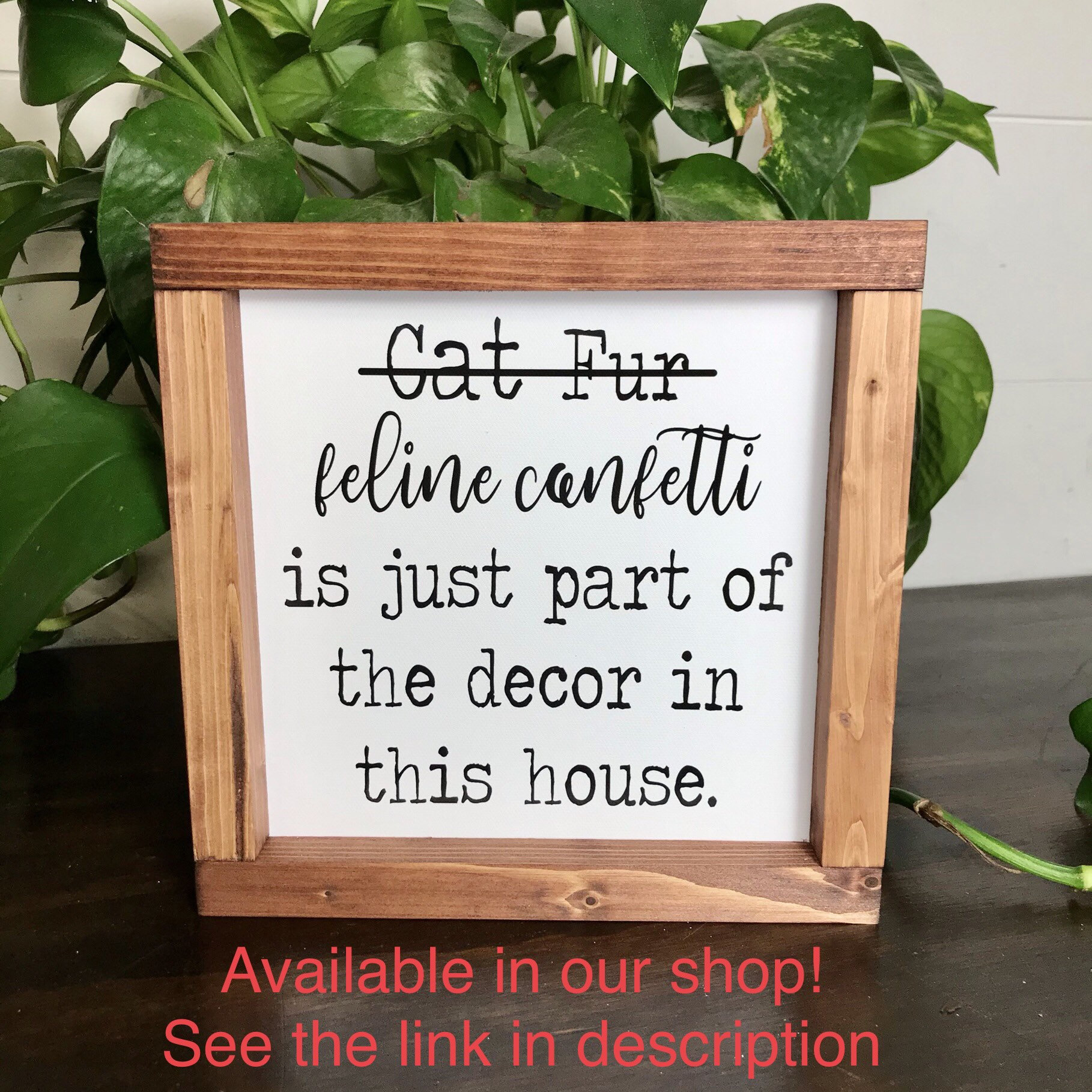 Dog Fur Sign Canine Confetti Home Decor Dog Lover Gift Wood | Etsy
