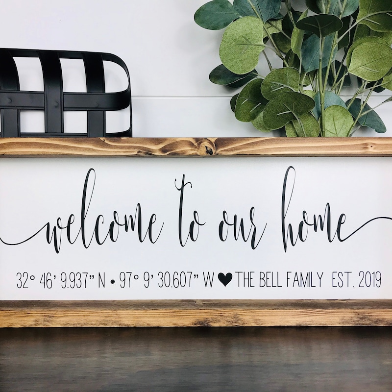 Welcome to Our Home Sign - Etsy