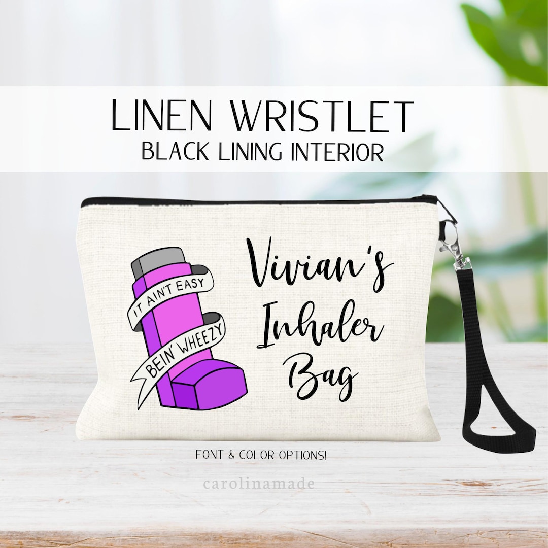 Inhaler Bag, Personalized Asthma Inhaler Pouch, It Ain't Easy Being ...