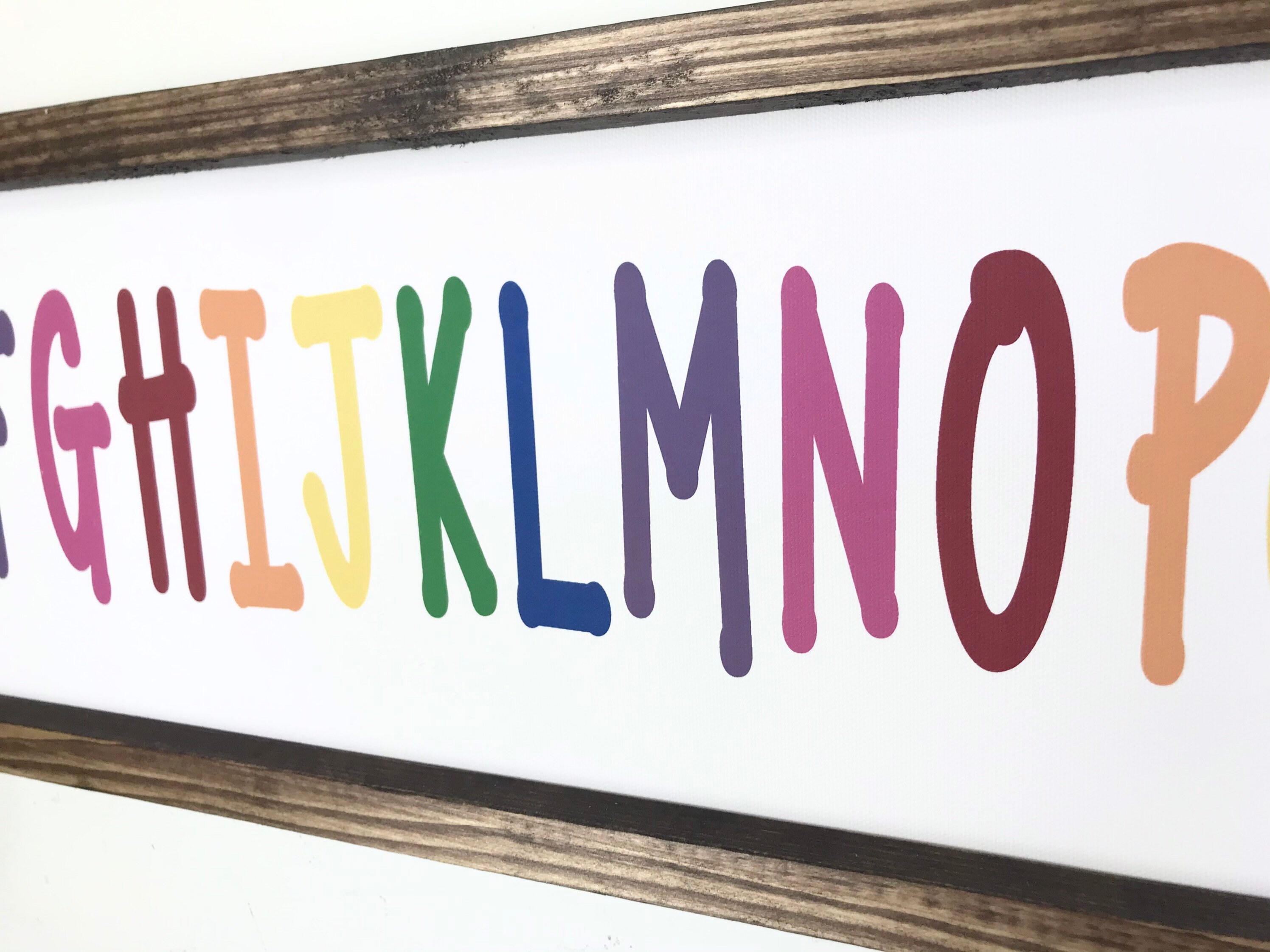Alphabet Wall Art for Play Room Kids Playroom Abcs Decor - Etsy