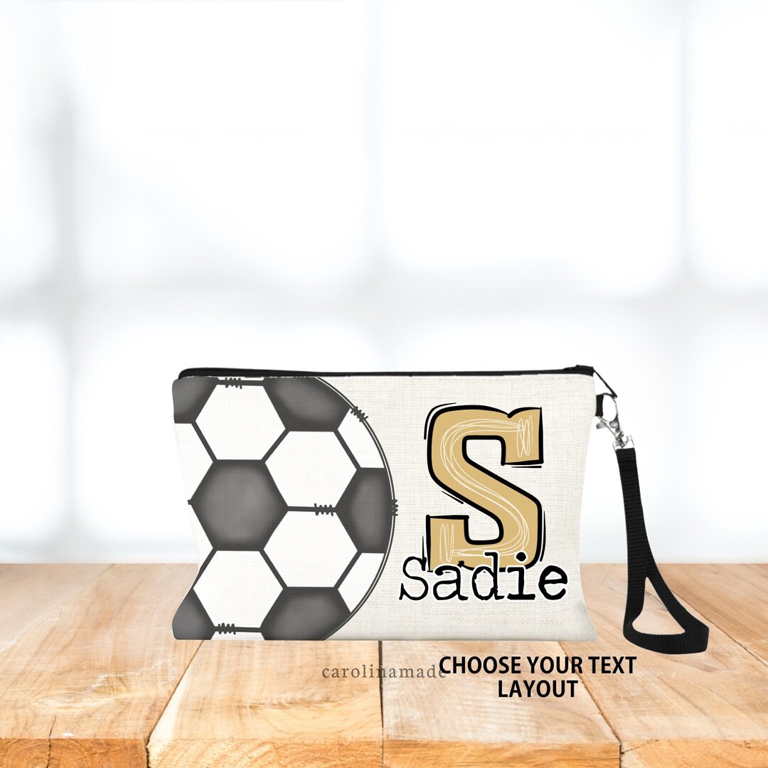 Soccer Gift, Soccer Team Bag, Girls Soccer Makeup Bag, Game Day Bag ...