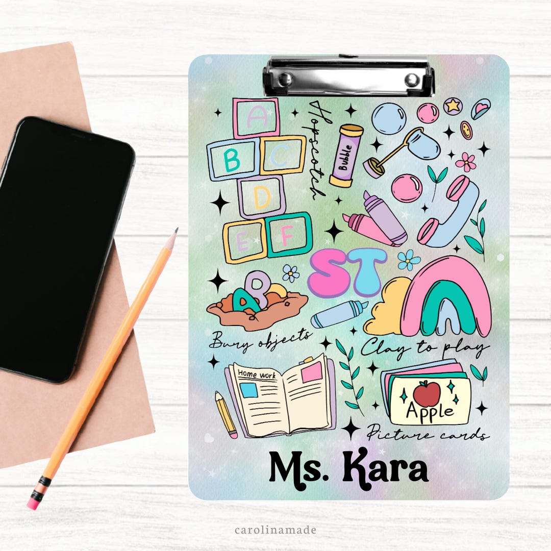 Speech Therapy Clipboard, Personalized Speech Teacher Gift, SLP ...