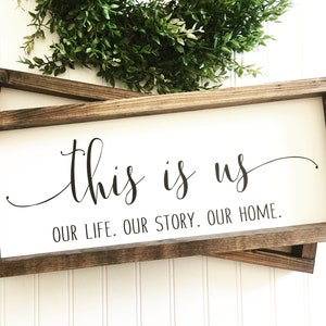 This is Us Sign, Our Life Our Story Our Home, Living Room Decor ...