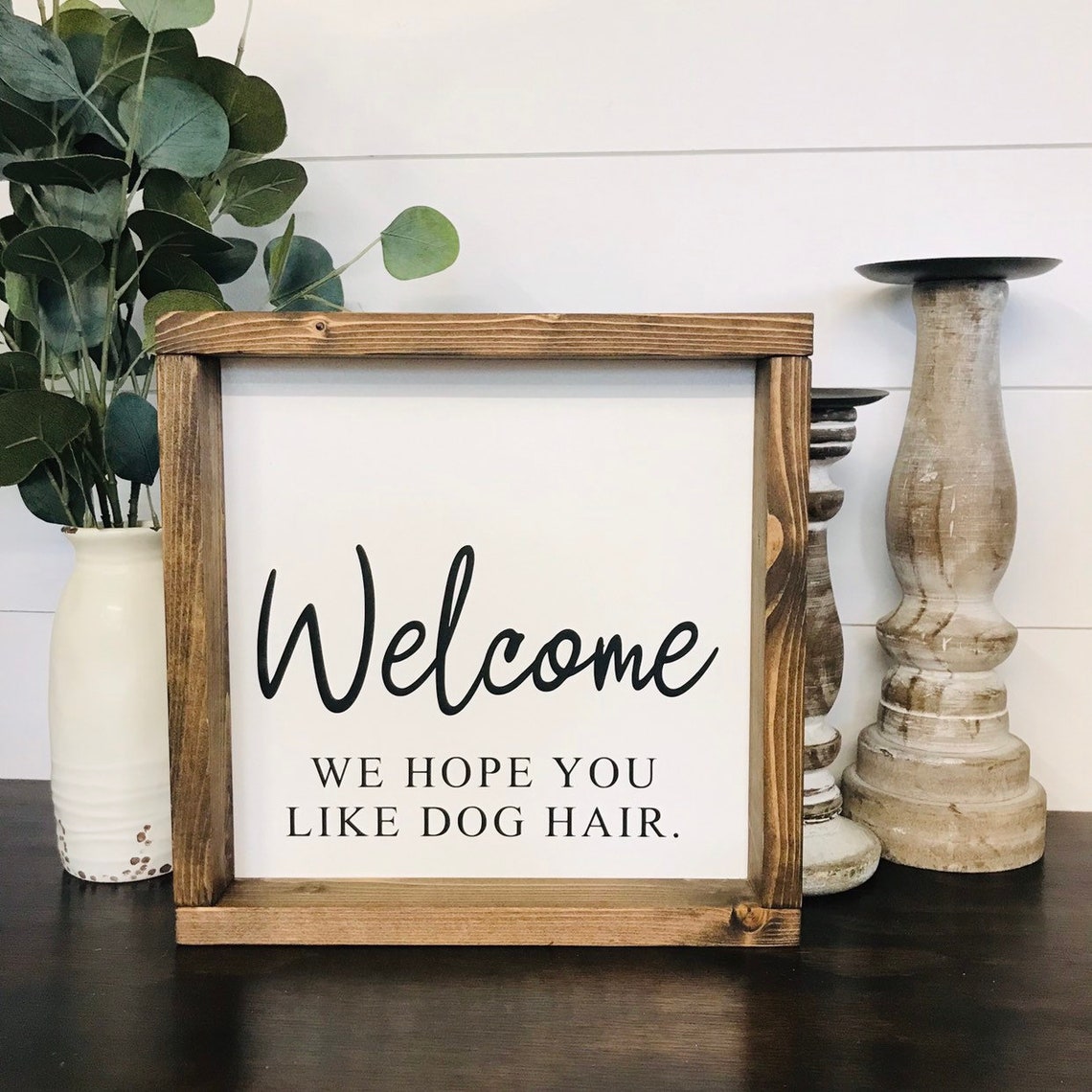 Welcome Dog Sign Welcome We Hope You Like Dog Hair Dog | Etsy