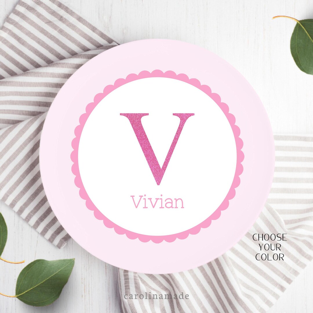 Kids Personalized Name Plate, Custom Childs Reusable Plate, Keepsake ...