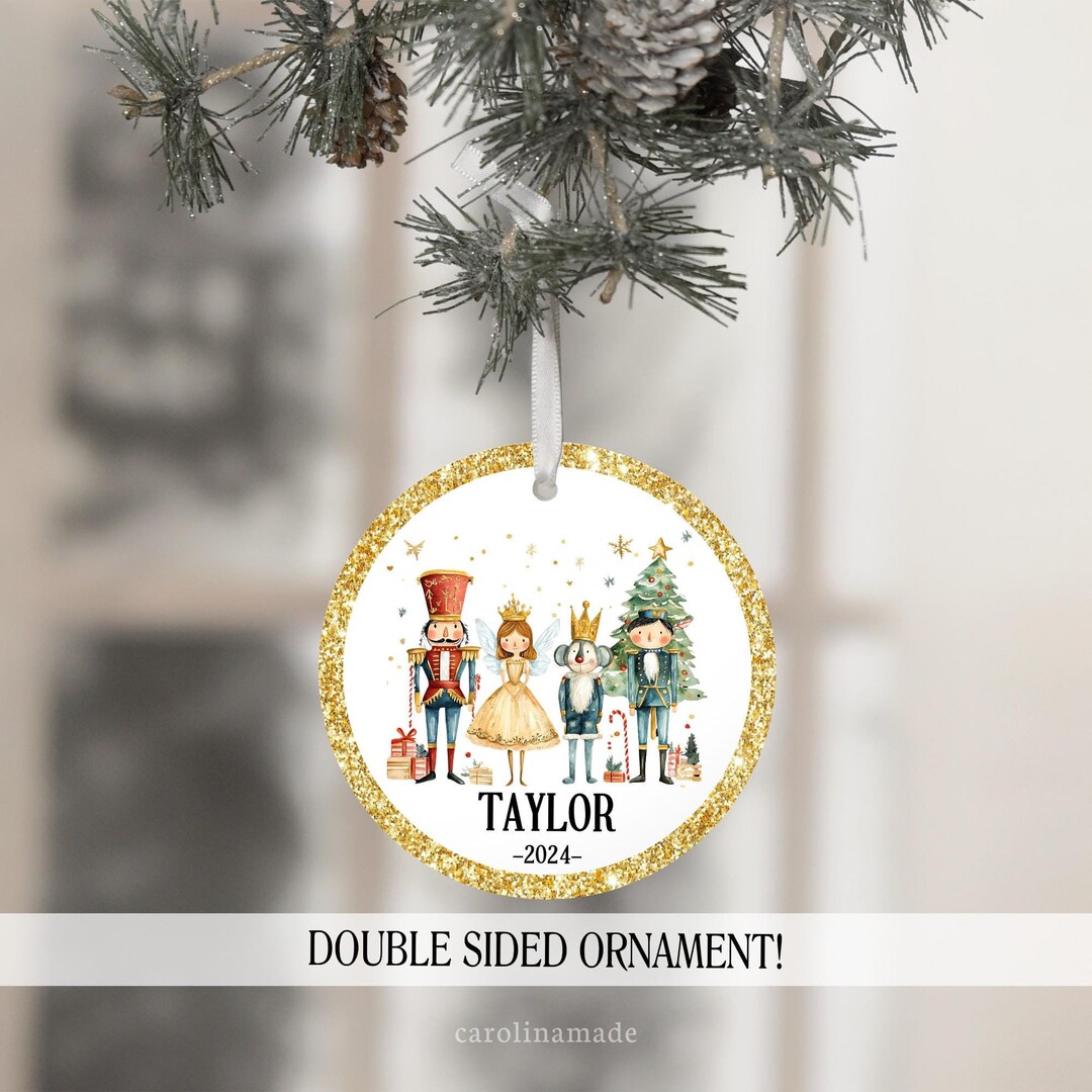 Nutcracker Ballet Ornament, Personalized Nutracker Name and Role ...