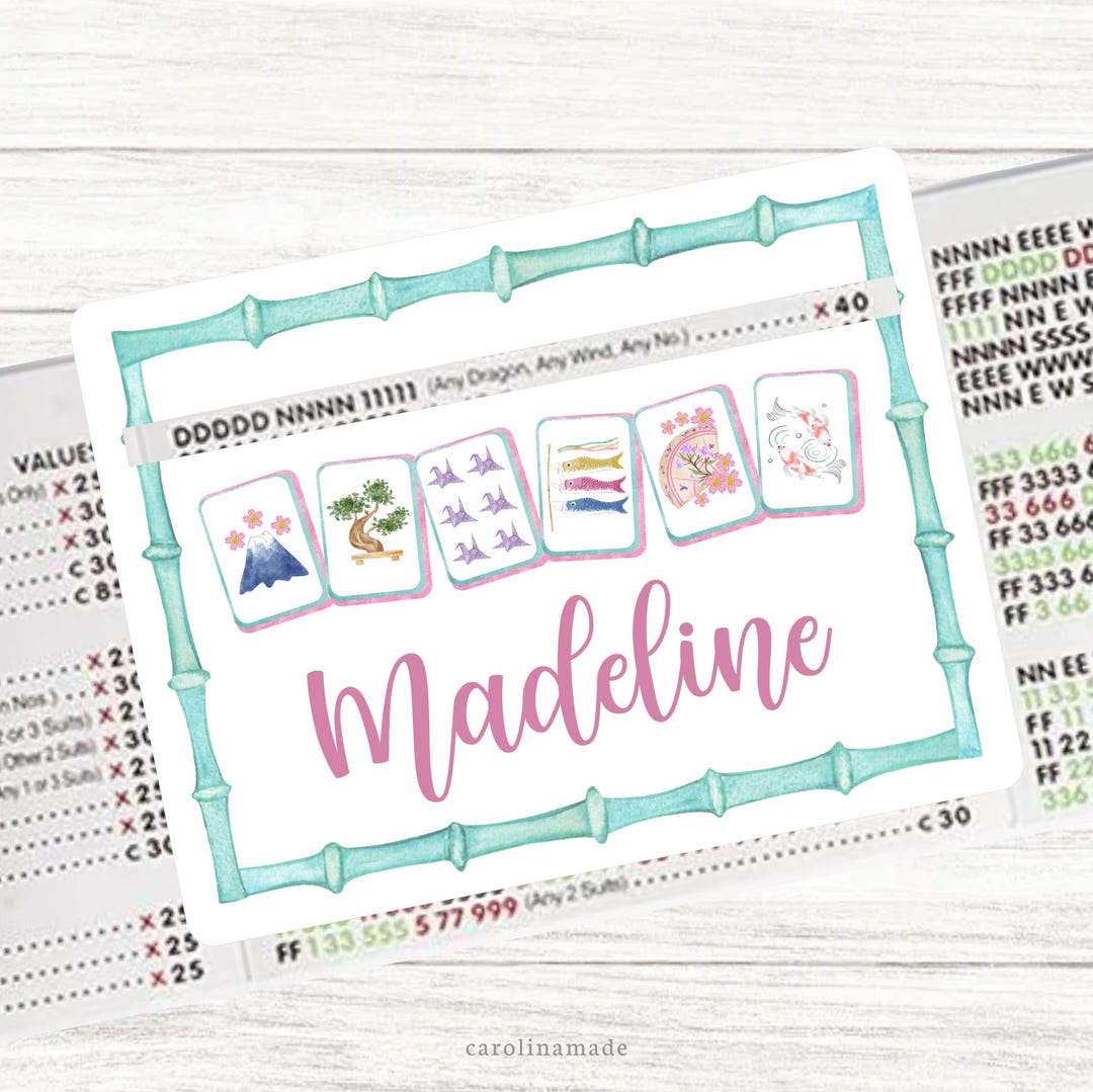 Mahjong Line Reader, Personalized Mahjong Line Finder Accessory, Custom ...