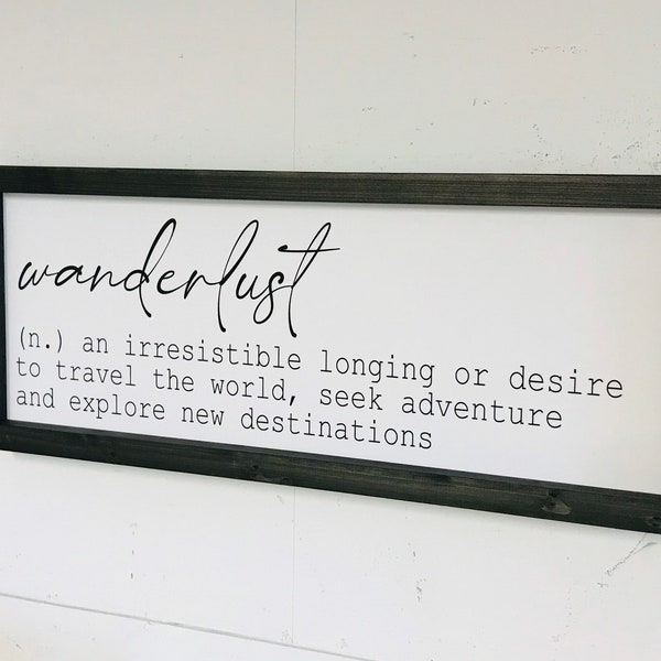 Wanderlust Sign - Etsy